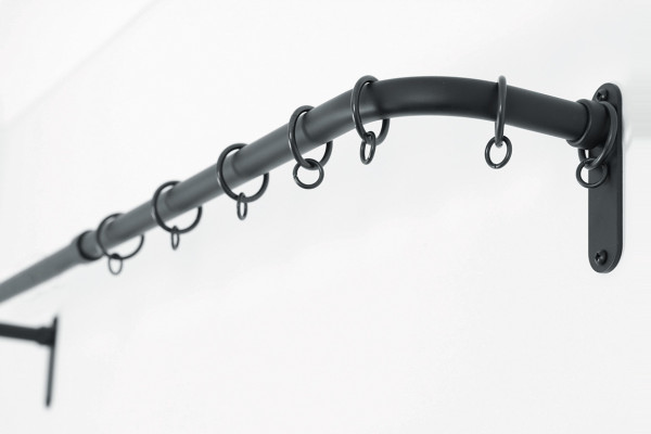 Wrought Iron Curtain Poles | For Bay Windows
